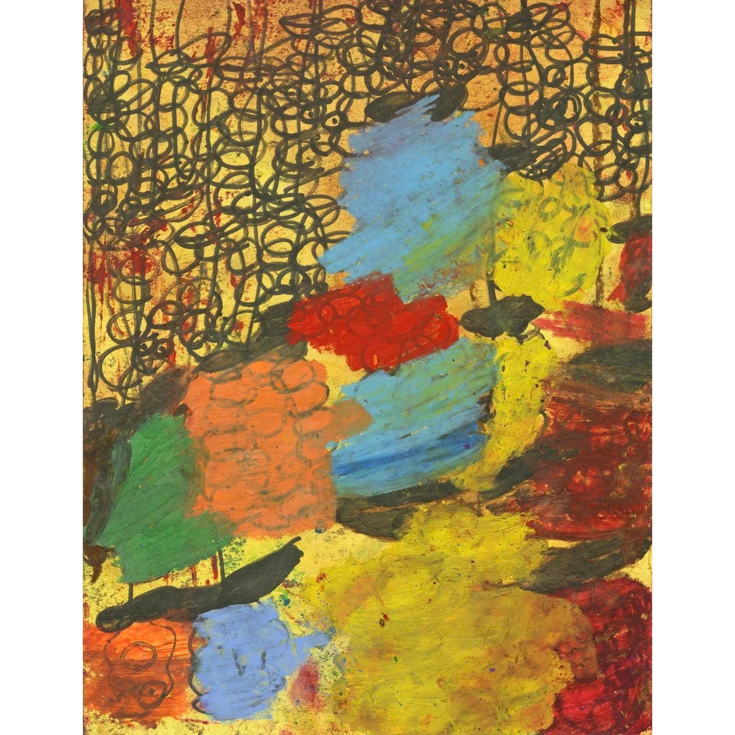 "Circles (D2314)" Original Contemporary Drawing by Karla Alfaro | Chairish