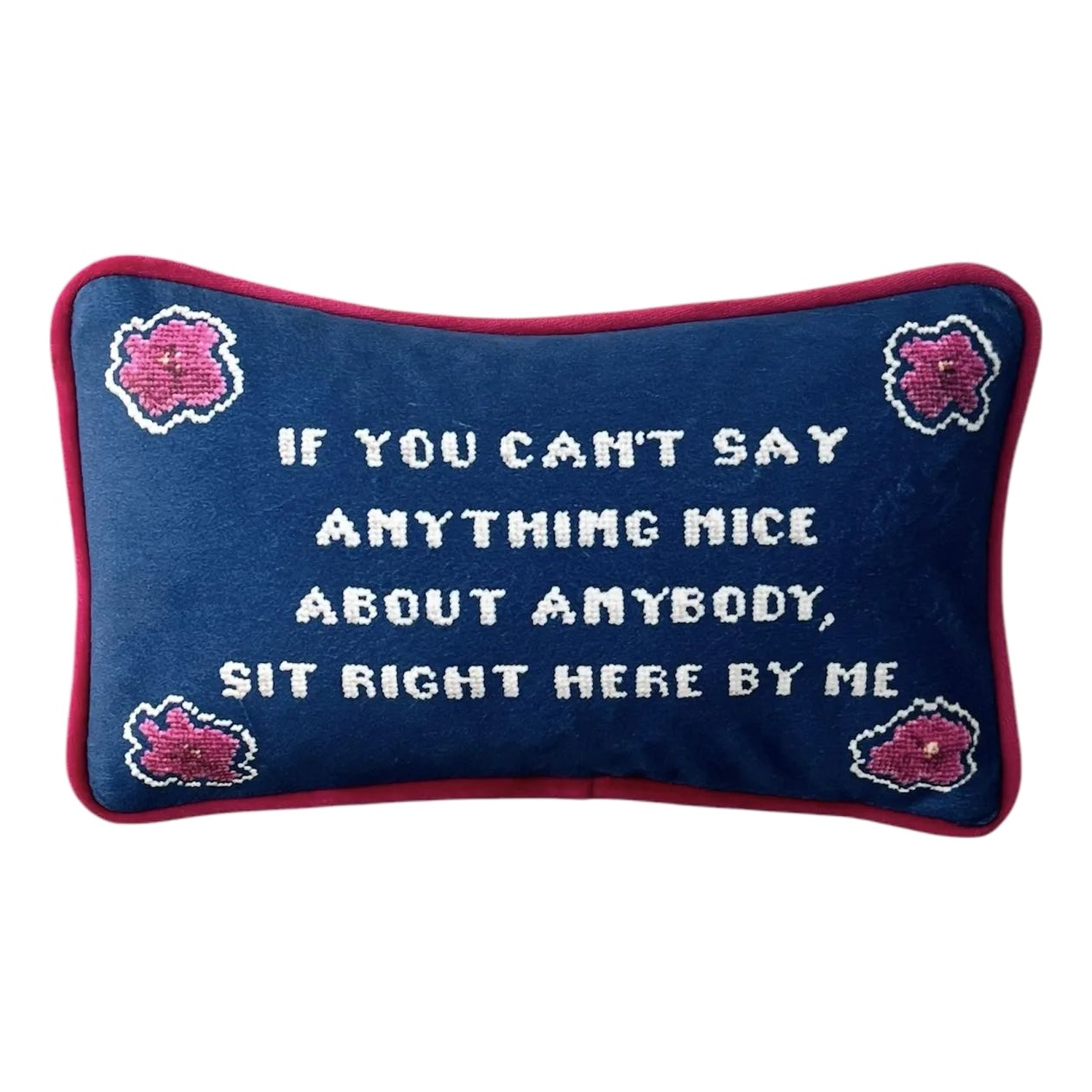 Alice Roosevelt Longworth Sassy Quote Ink Blue Velvet Toss Pillow ...