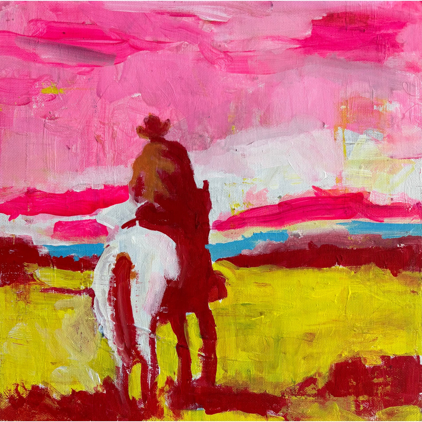 Atomic Cowboy Expressionist Painting by Joseph Christy | Chairish