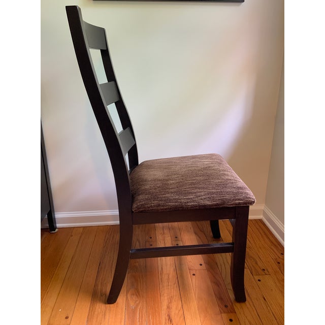 Solid Walnut Custom Dining Chairs - Set of 6 | Chairish