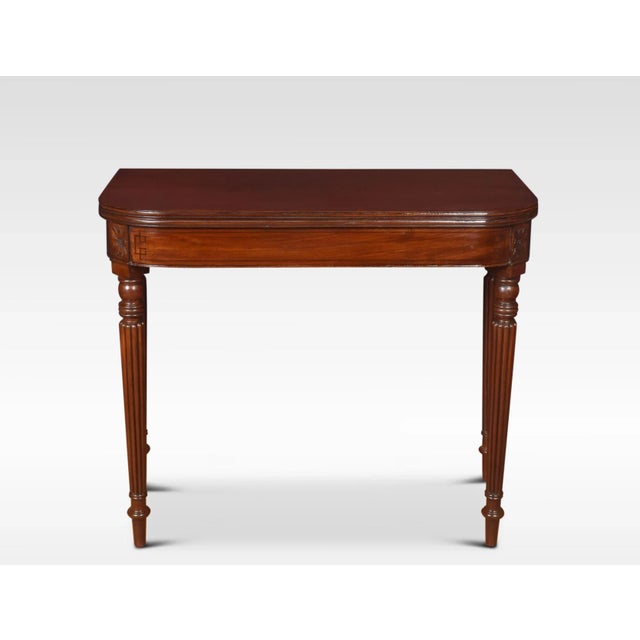 Regency Mahogany Tea Table | Chairish