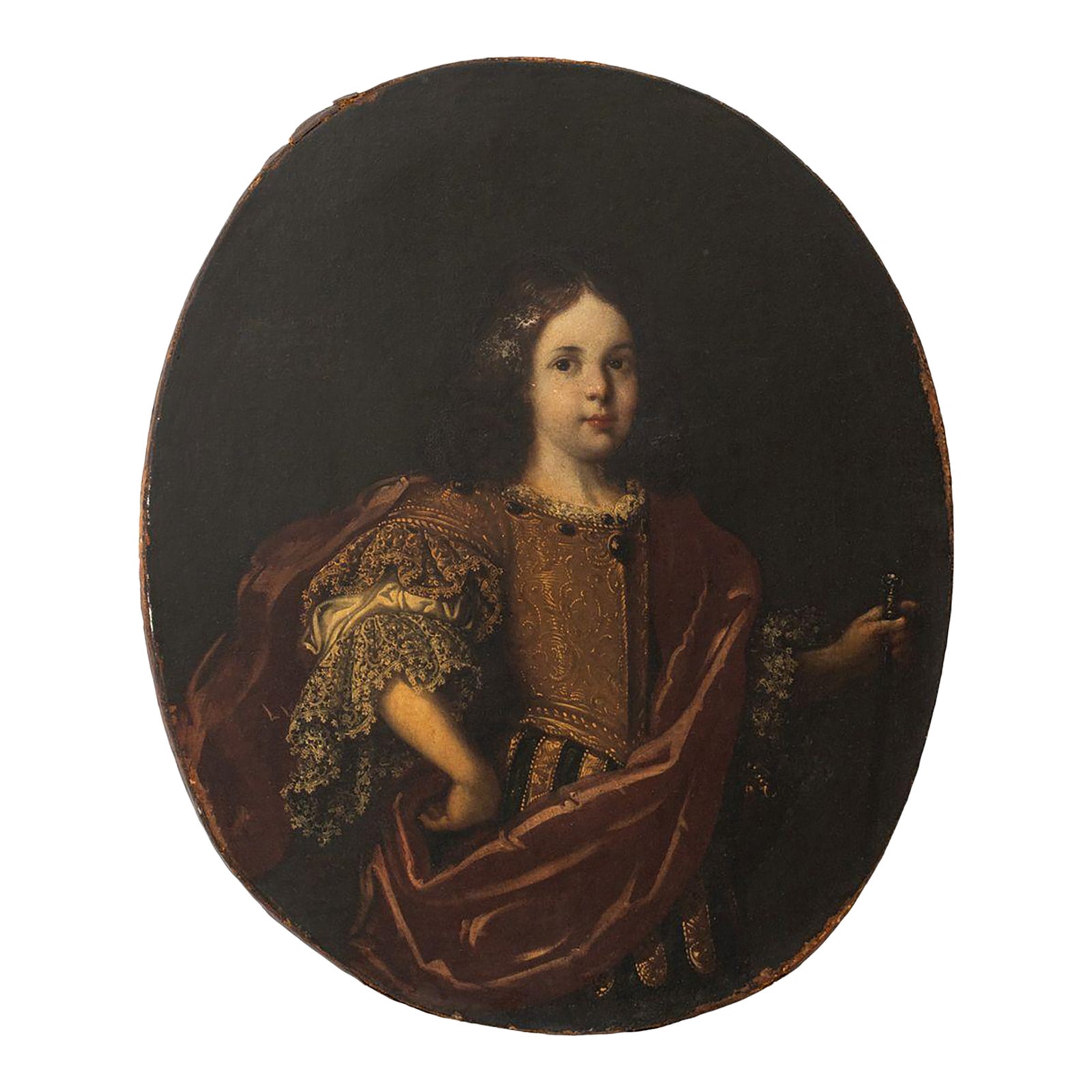 Michael Conrad Hirt Portrait of a Boy Oil, 1647 | Chairish