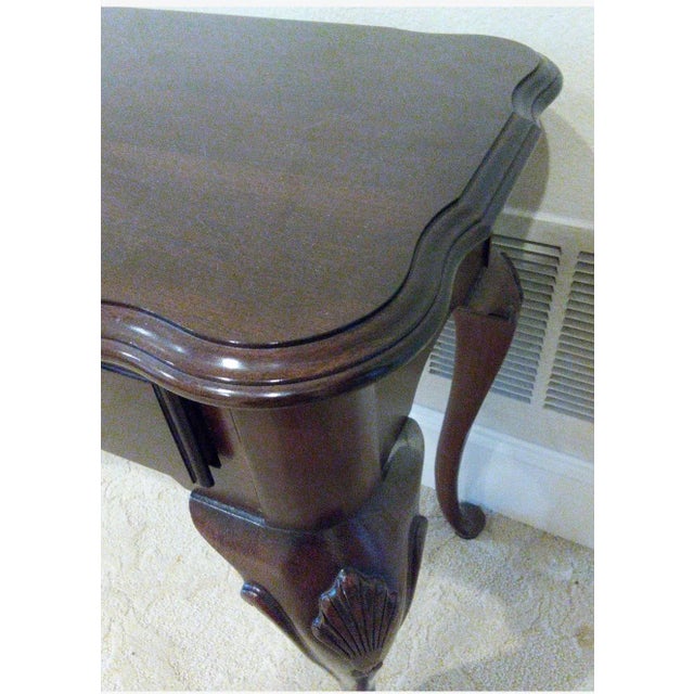 1990s Ethan Allen Country French Sofa Long Console Table Entryway ...