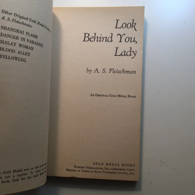 "Look Behind You, Lady" 1963 Pulp Fiction Book | Chairish