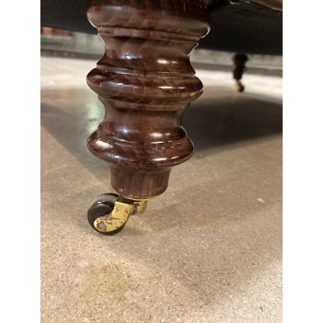 Bespoke George Smith Style English Library Chair & Oversized Ottoman ...