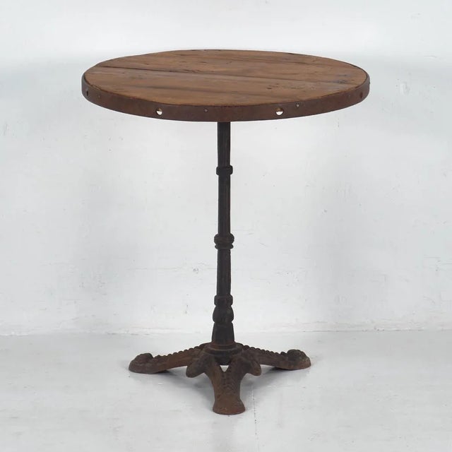 Antique Round Terrace Table, 1900s | Chairish