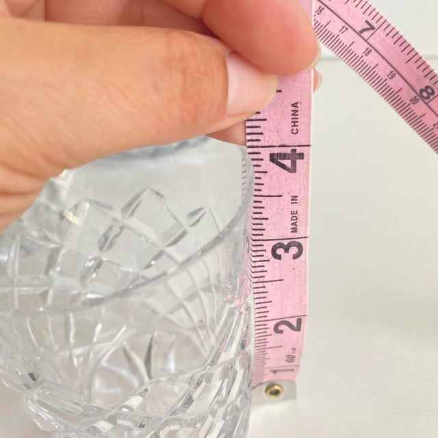 Vintage Cut Crystal Whiskey Decanter And Low Ball Rocks Glasses