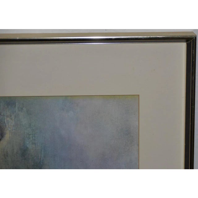 Charles Ware (1921-2005) Mid Century Modern Watercolor on Linen C.1969 ...