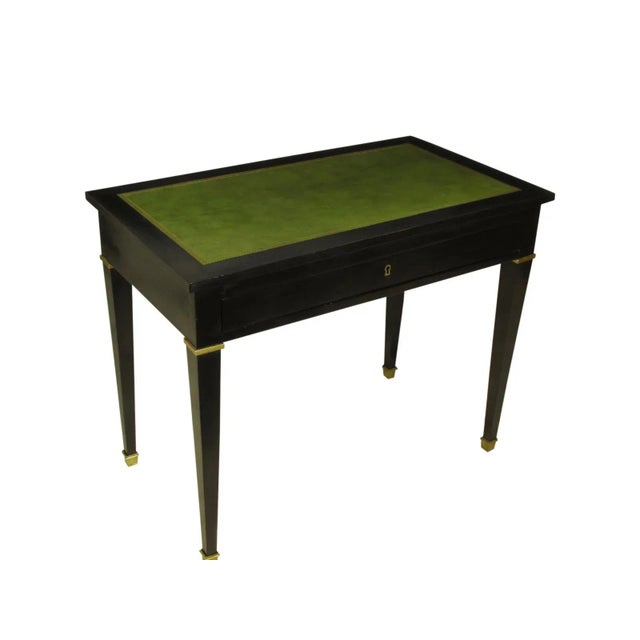 19th Century Black Lacquer Writing Table | Chairish