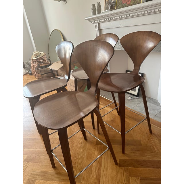 Cherner Counter Stools - Set of 4 | Chairish