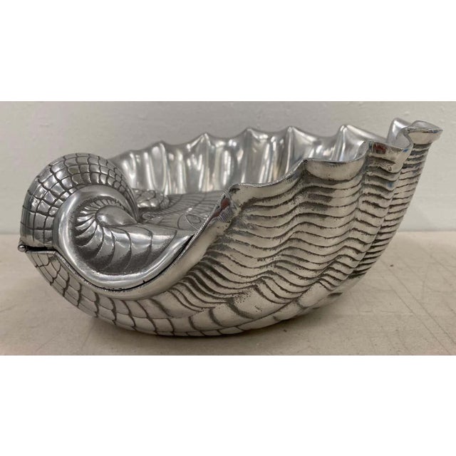 Cast Aluminum Clam Shell Serving Dish by Arthur Court, C.1980s | Chairish