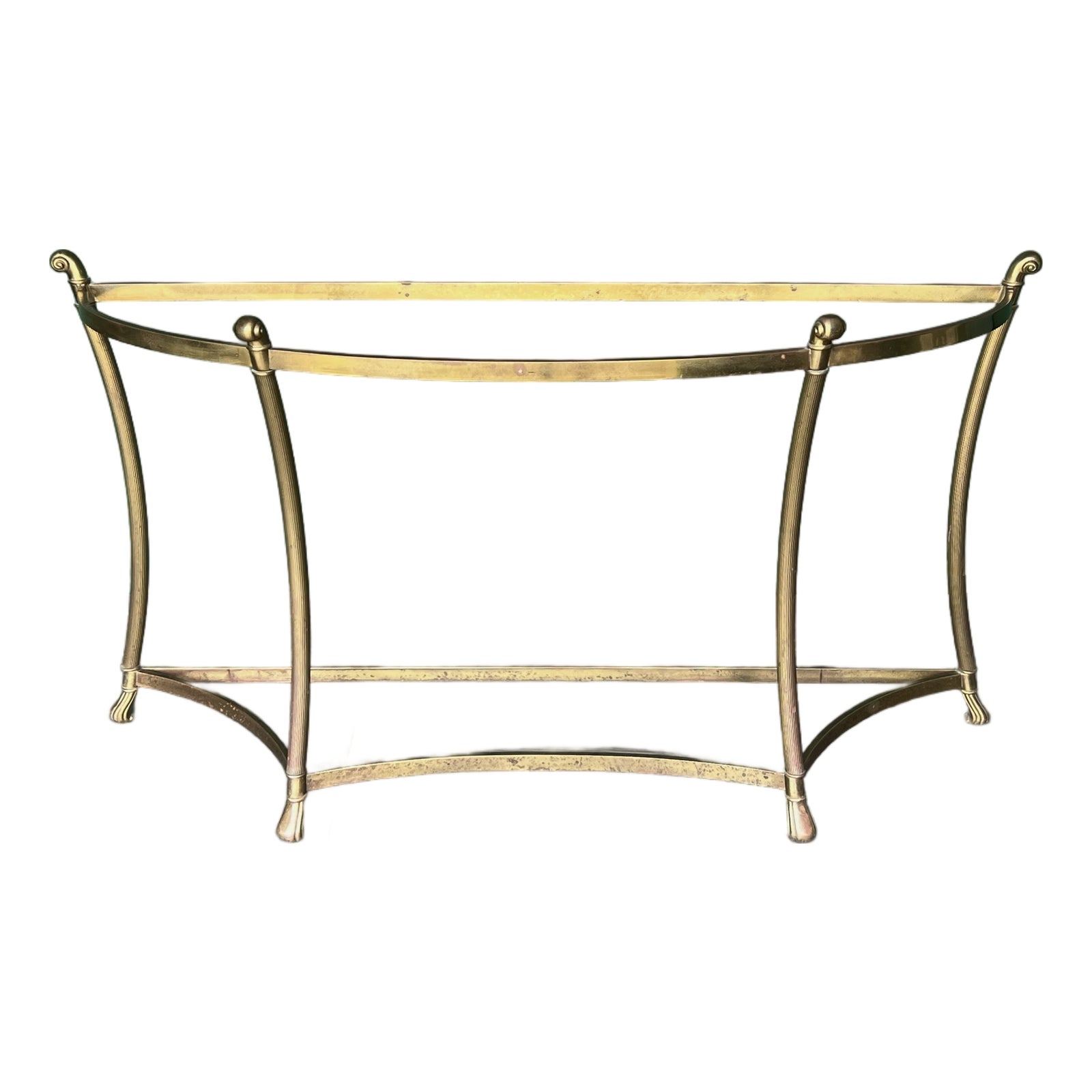 1960s Mid Century Italian Brass Console Base | Chairish