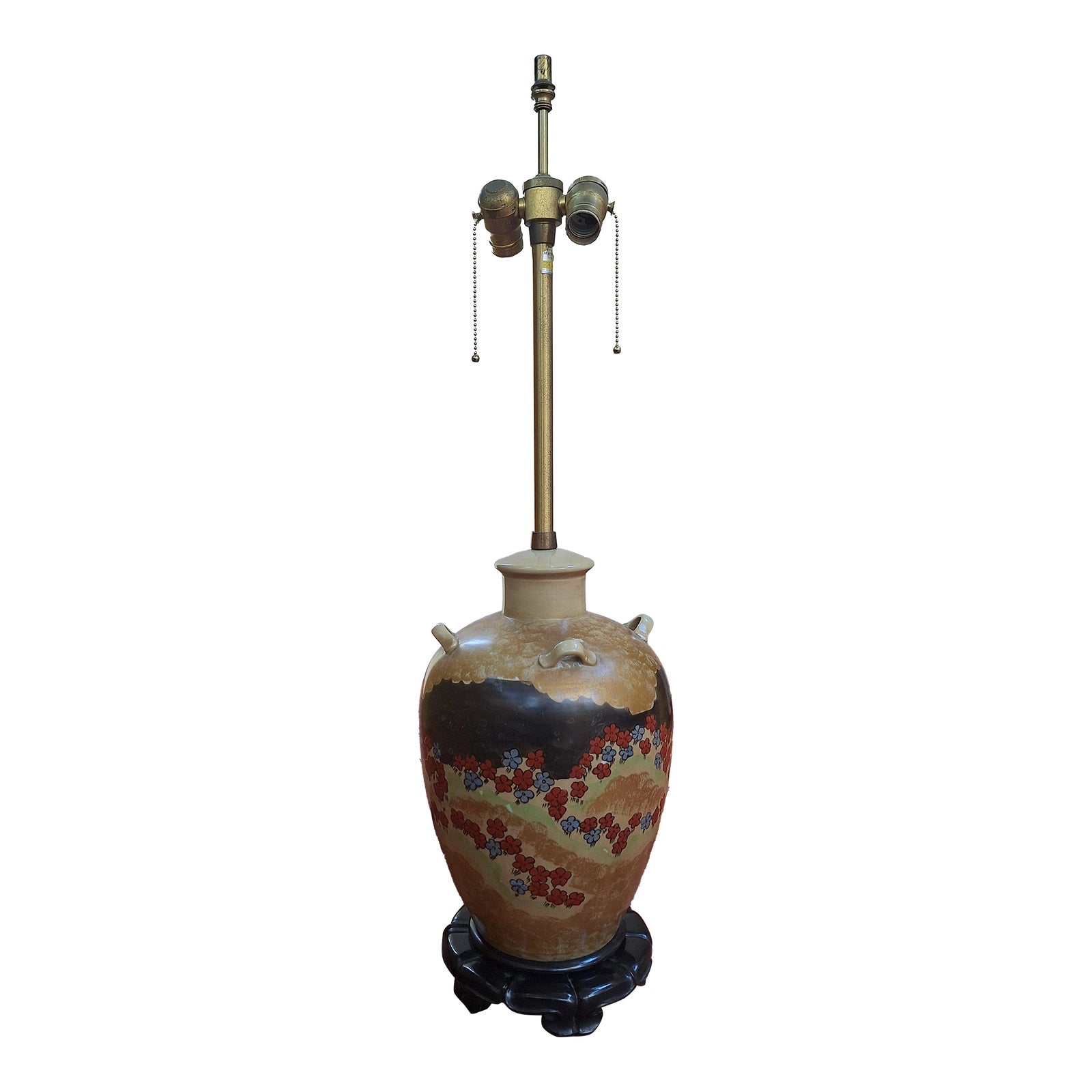 1960's Marbro Japanese Pottery Lamp | Chairish