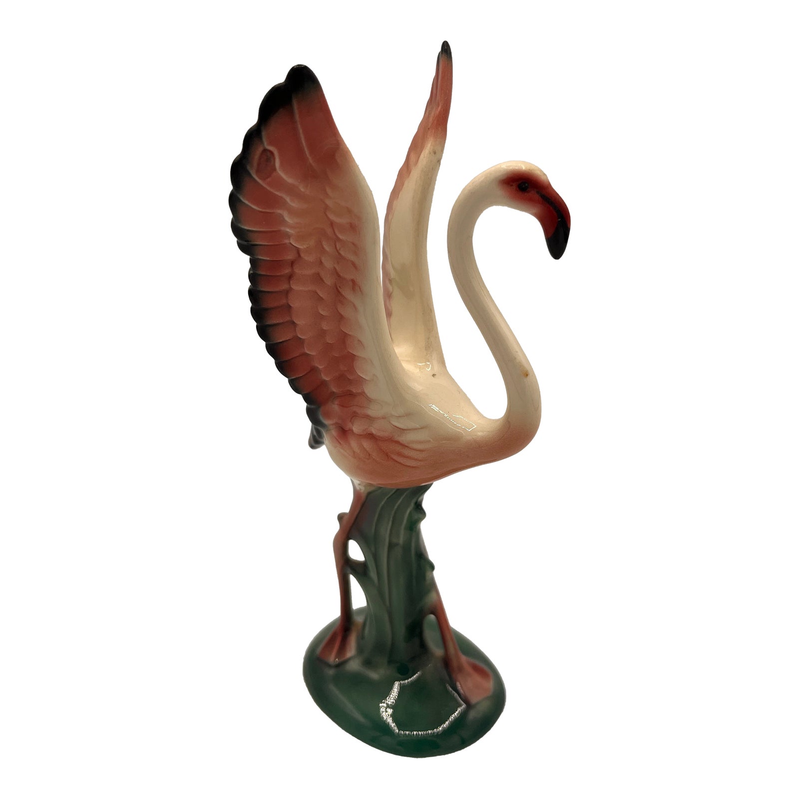 1940s Will-George Porcelain Flamingo Figurine | Chairish