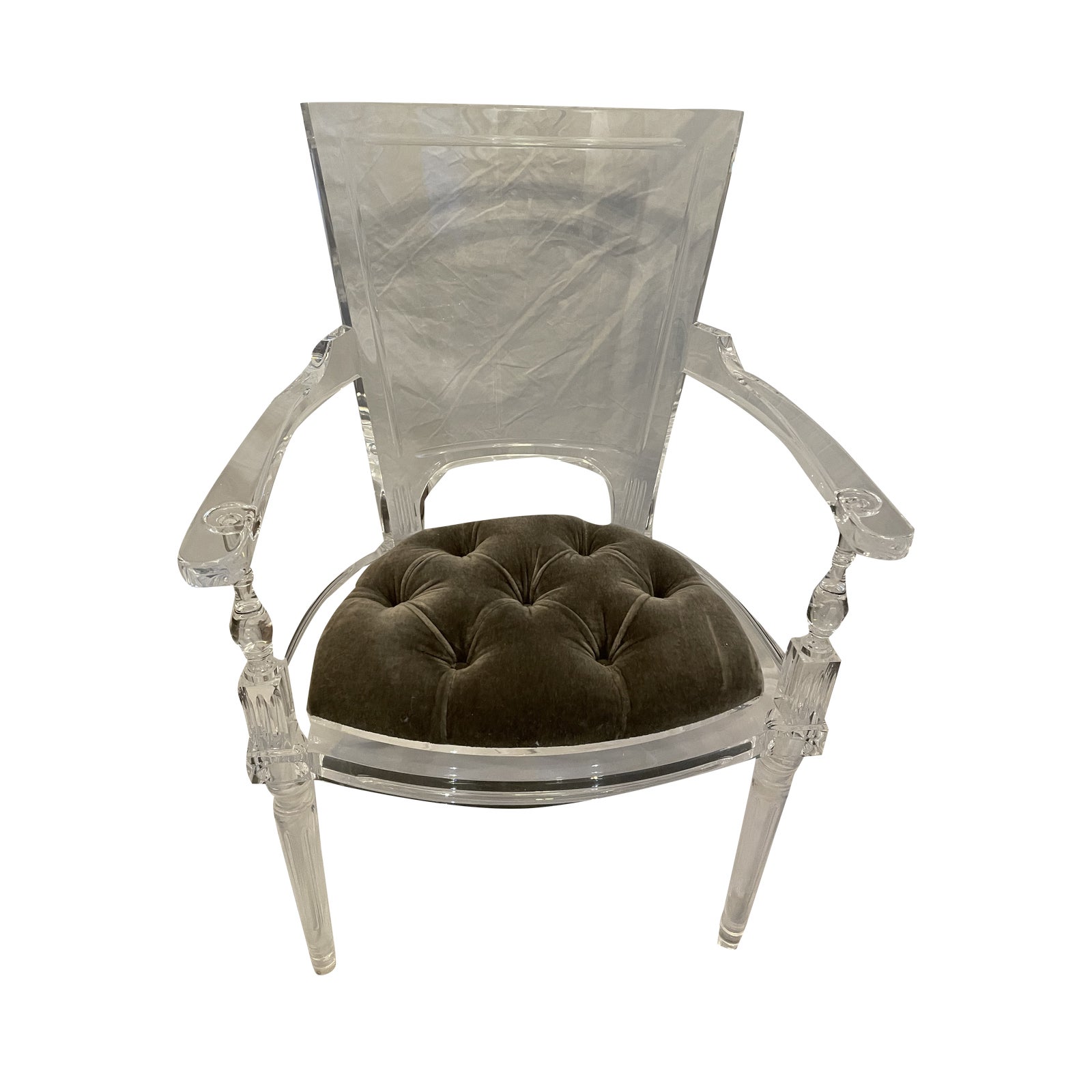 Global Views Marilyn Acrylic Arm Chair | Chairish