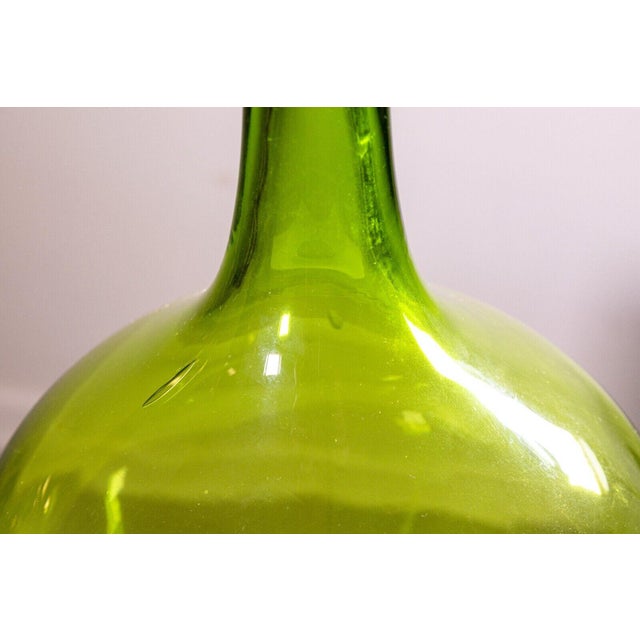Early 21st Century Blenko Model 6631 Green Glass Hand Blown Decanter ...