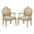 Swedish Neo-Classic Cream Painted, Parcel-Gilt Armchairs - a Pair ...
