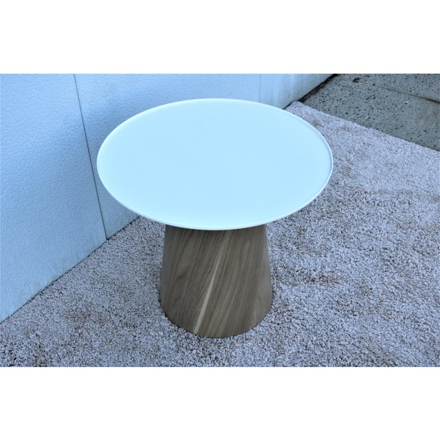 Steelcase Modern Campfire Paper Table with Spinning Table Top | Chairish