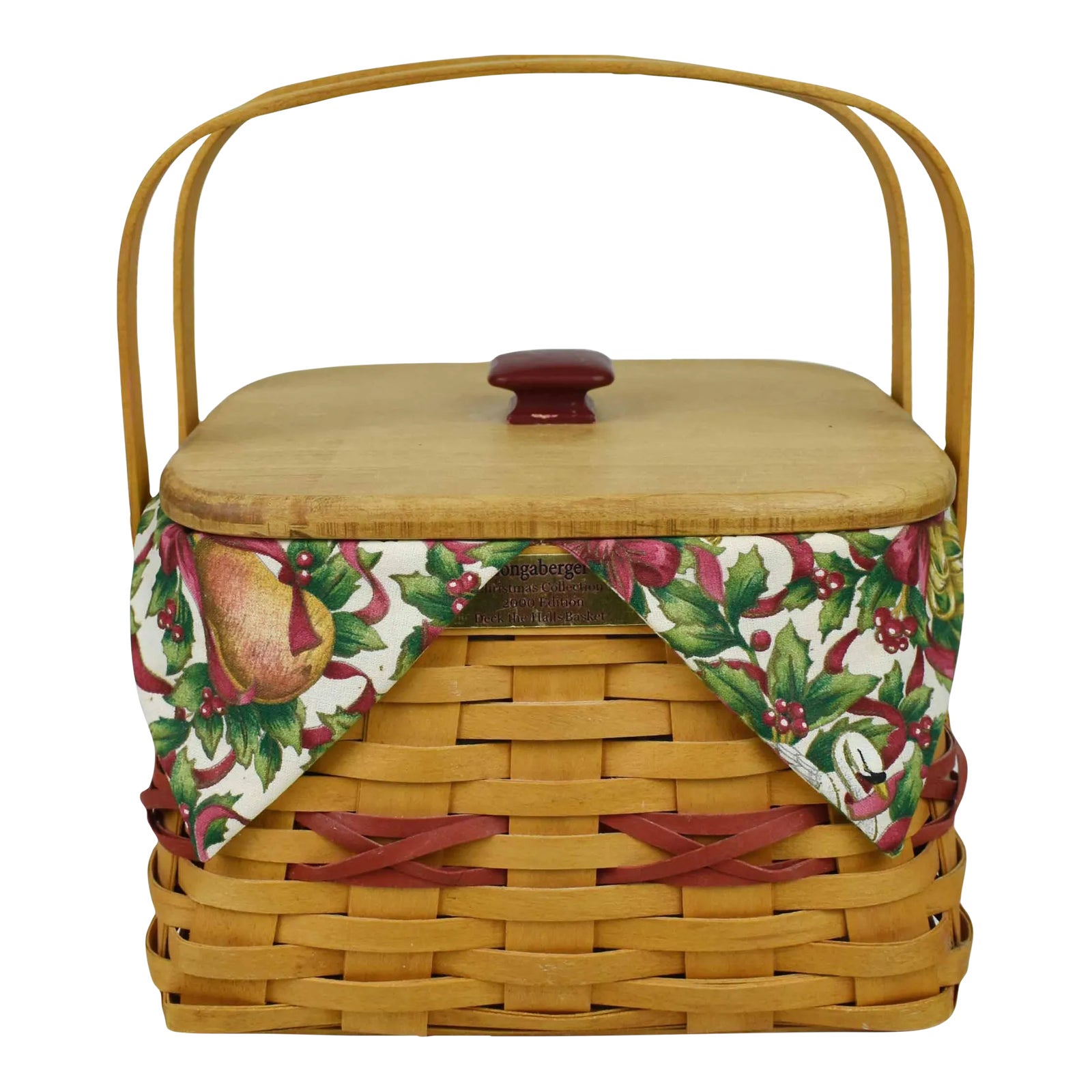 Vintage Longaberger Christmas 2000 Edition Deck the Halls Basket ...
