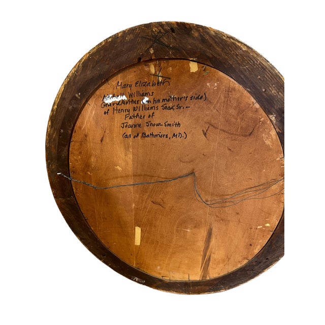 Antique Portrait Painting of Mary Elizabeth Mitchell Williams Oil on ...