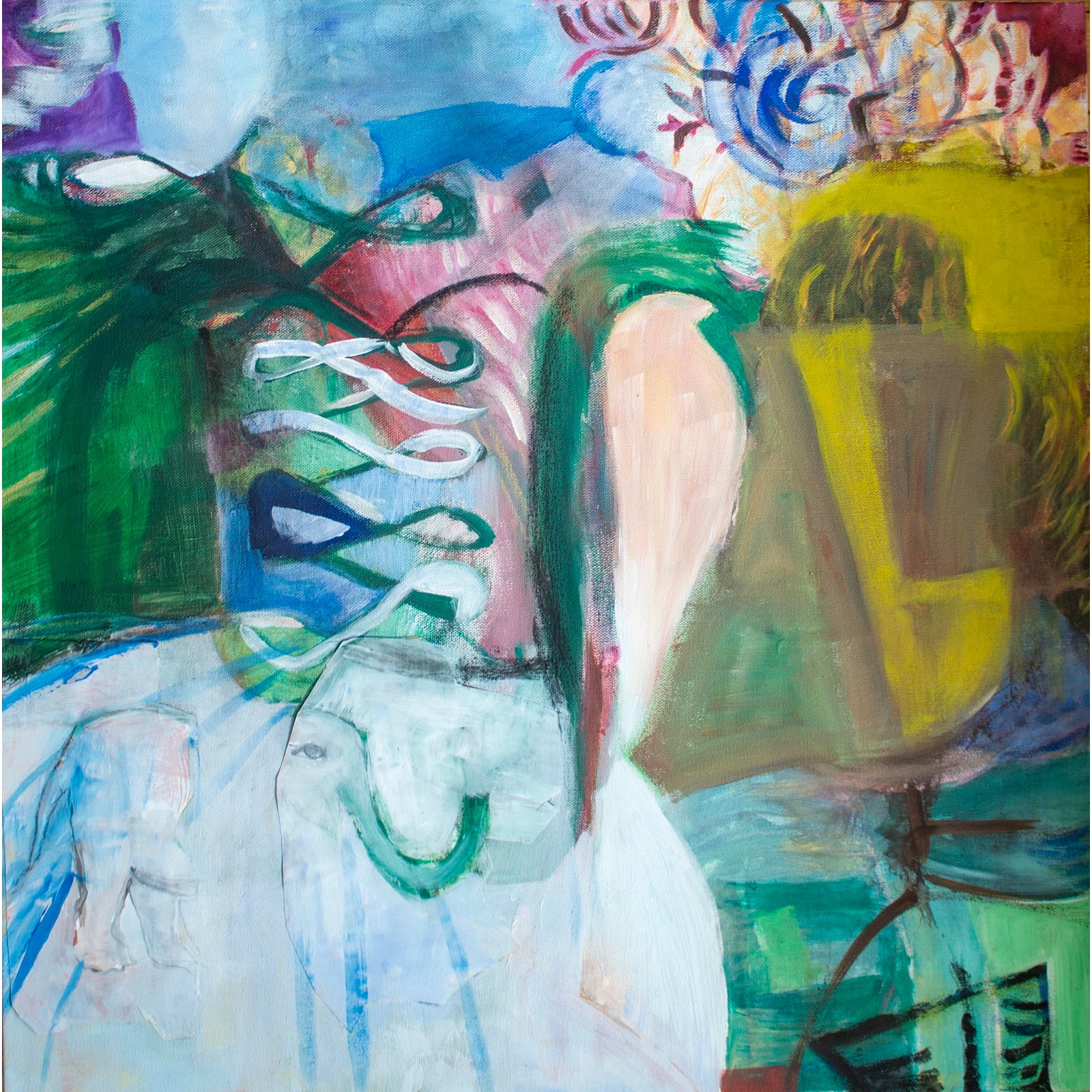 Contemporary Tamara Wasserman Abstracted Painting | Chairish