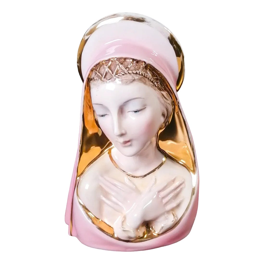 Ceramic Madonna Sculpture by E. Fontanini | Chairish