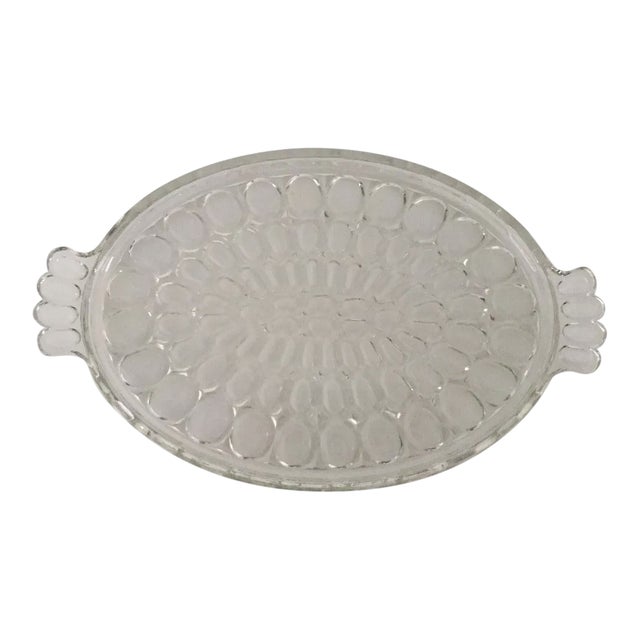 Vintage Clear Glass Tray | Chairish