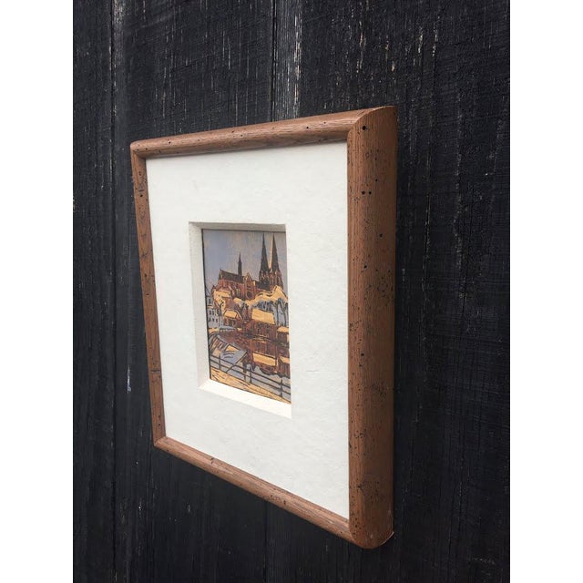 Original Block Print by Eric Lundberg 1953 | Chairish