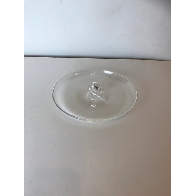 Stuben Modern Art Glass Dish Horderve/Pastry Platter | Chairish
