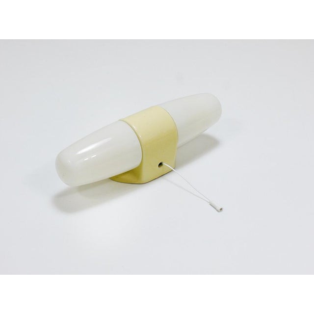 Bauhaus Yellow Double Wall Light attributed to Linder Germany for ...