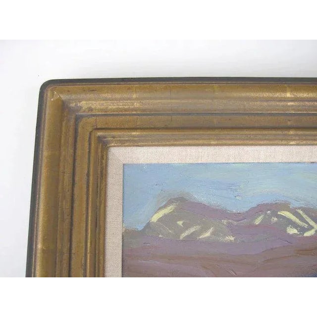 Late 20th Century "Colbalt Water" Oil Painting by Gayle Crites, Framed ...