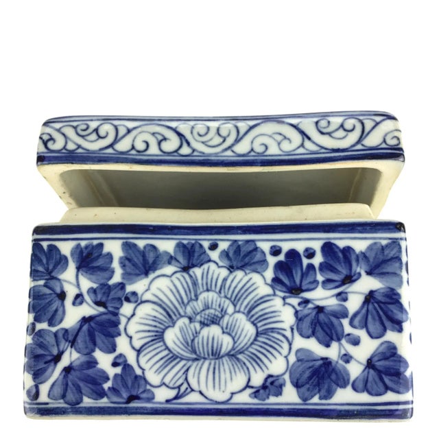 Vintage Thailand Artisan Porcelain Treasure Box | Chairish