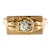 1940s Retro Diamonds 18 Karat Yellow Gold Tank Ring Size 7 | Chairish