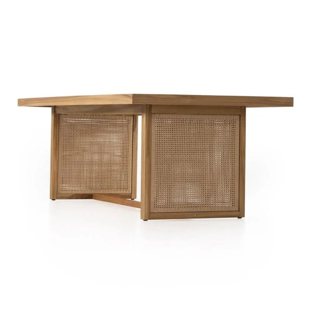 Merit 90" Outdoor Dining Table, Natural | Chairish