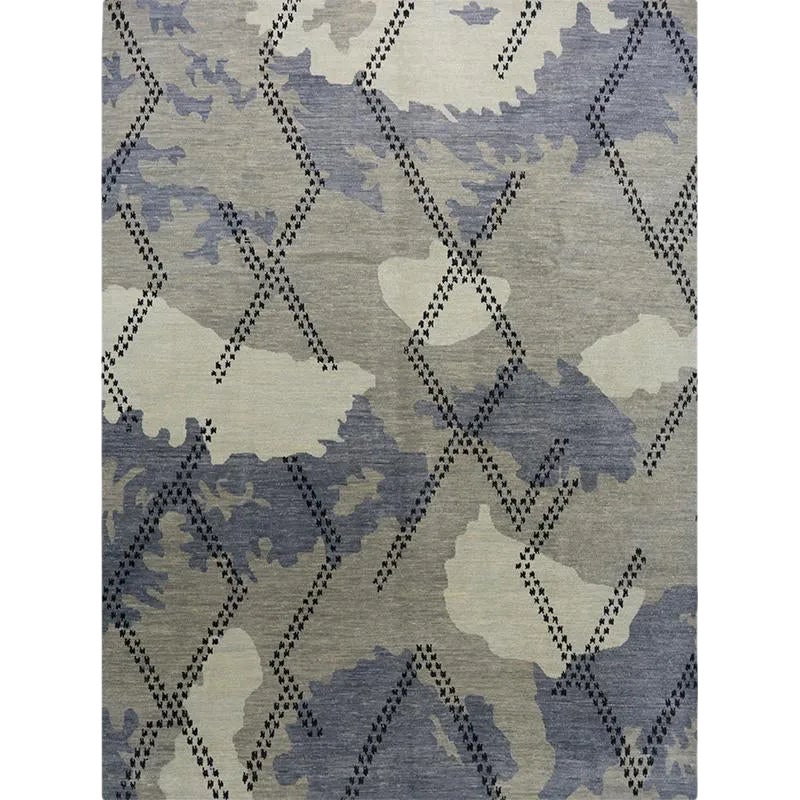 1990s Modern Abstract Area Rug | Chairish