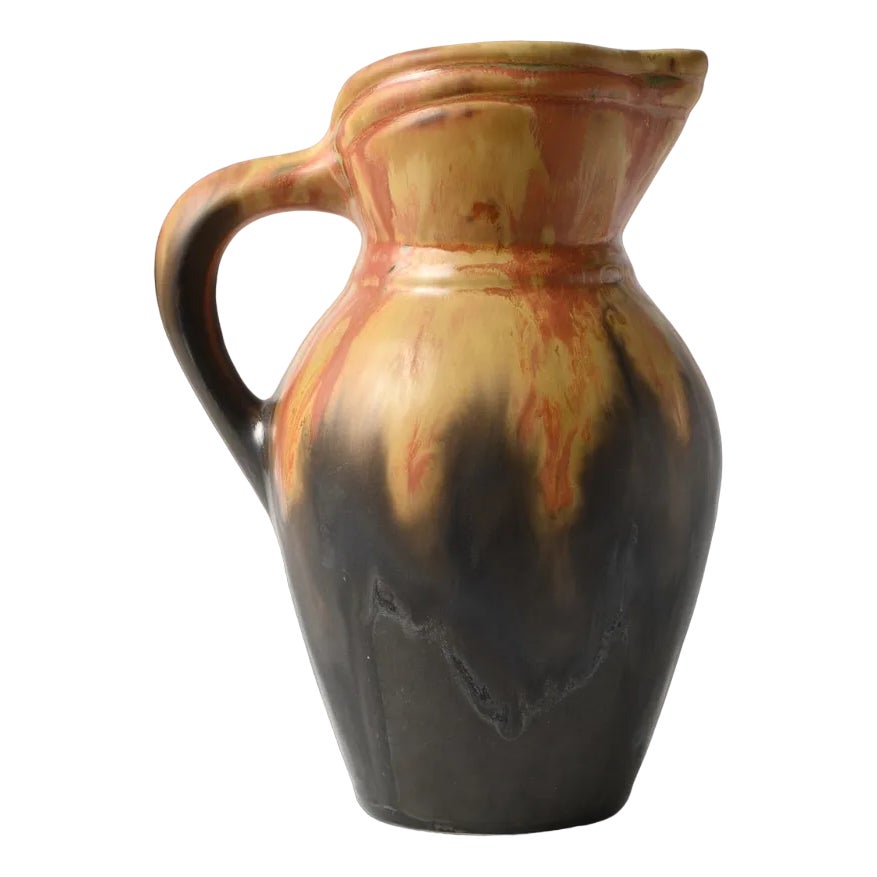 French Drip Glaze Jug by Gilbert Metenier, 1920s | Chairish