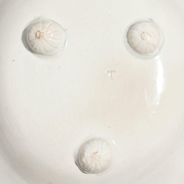 Shell Edge Pearlware Grape Leaf Condiment Dish, C. 1820 | Chairish