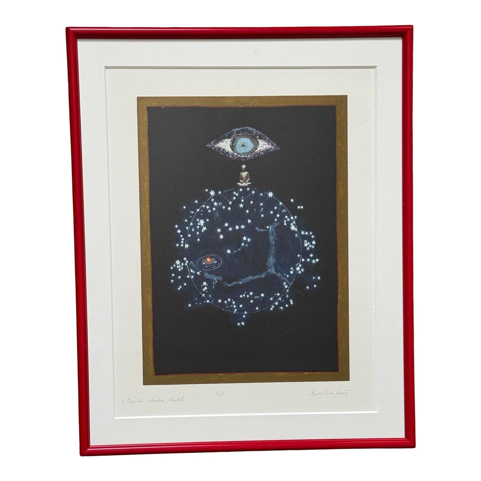 1990s “Shantih, Shanti, Shantih” Artist’s Proof Signed by Beth Ames ...