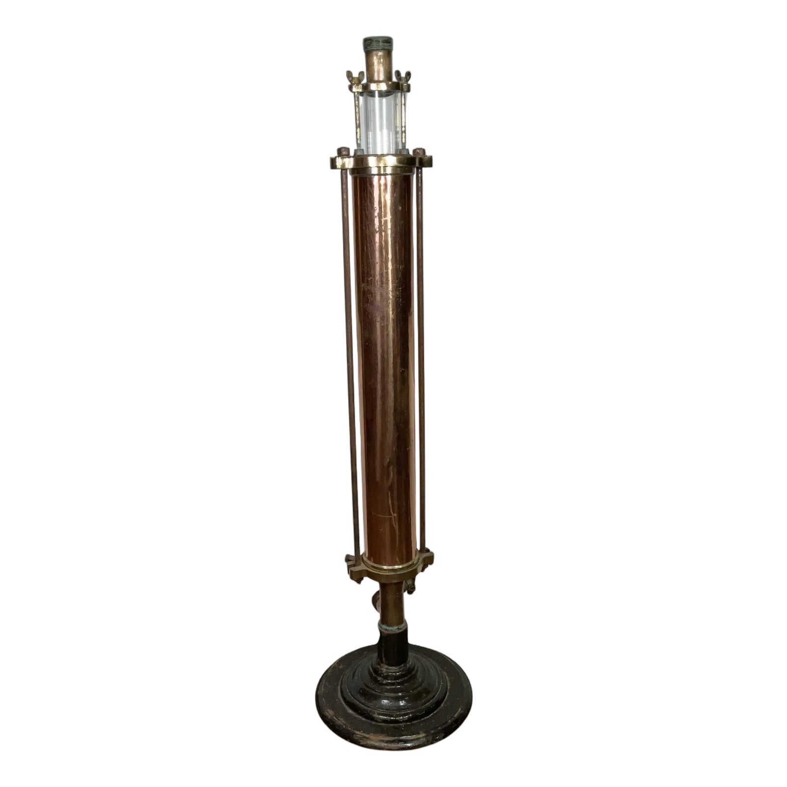 Industrial Copper Fluid Level Instrument | Chairish
