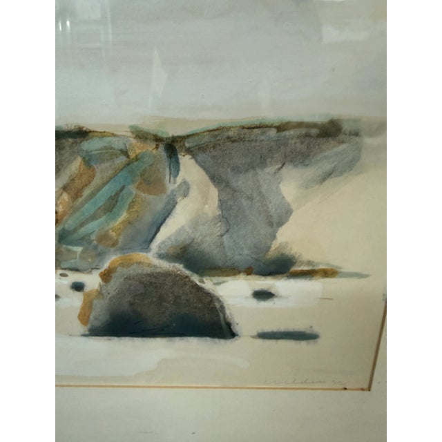 Circa 1982 Larry Weldon "San Francisco Bay" Watercolor Painting ...