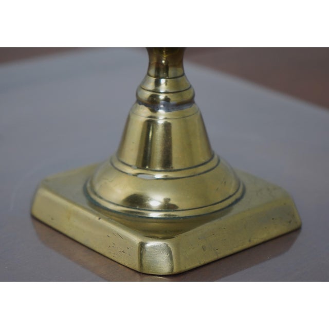 Pair Antique 18th Century Colonial Candlesticks | Chairish