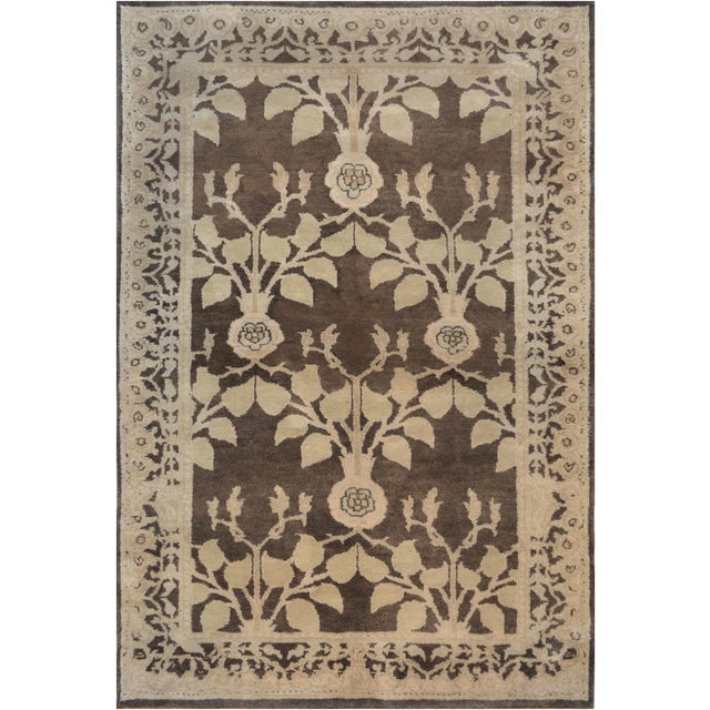 Mansour Fine Handwoven Arts&Crafts Voysey Rug - 6' X 9'11" | Chairish