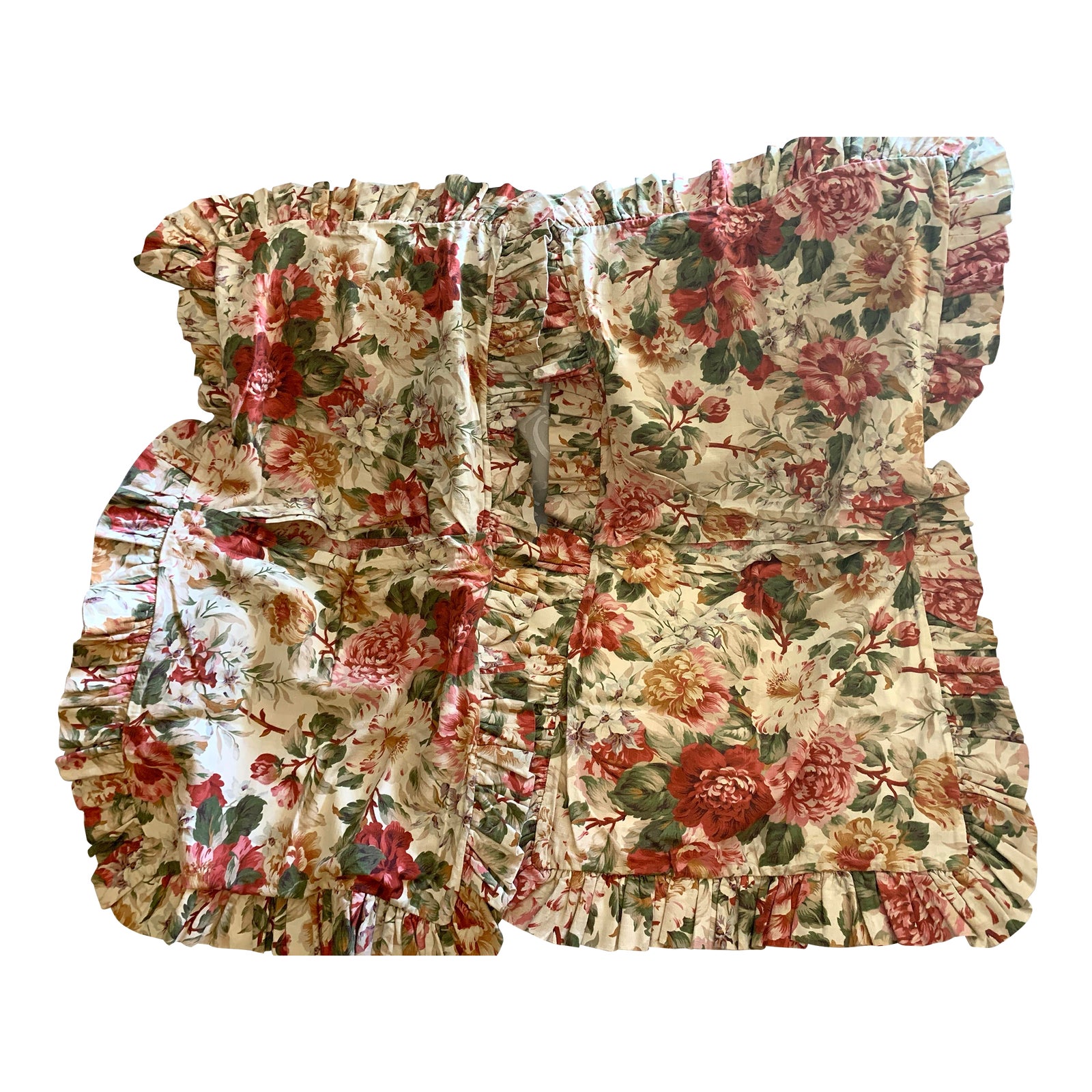 Vintage Lauren Ralph Lauren Post Road Floral Constance Cotton Woven ...