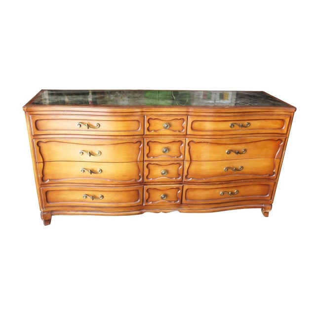 Vintage Style French Provincial Dresser Console | Chairish