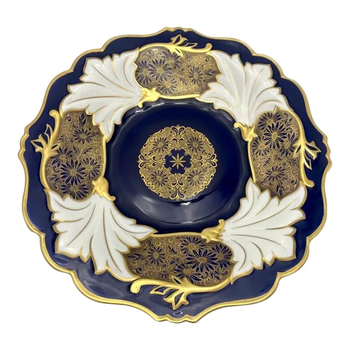 1950s-80s Extra Large Vintage Germany Weimar Cobalt Porcelain Platter ...