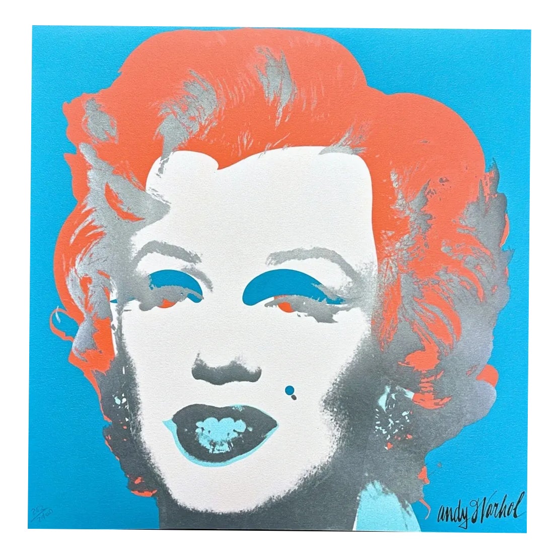After Andy Warhol, Marilyn Monroe Blue-Red, 1980s, Print | Chairish