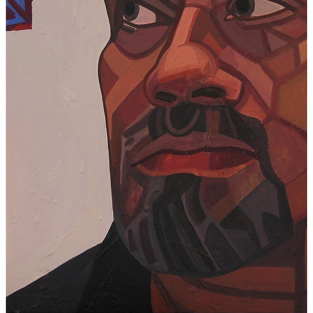 2021 "Portrait of Jonathan"Colorful Contemporary Angular Abstract ...