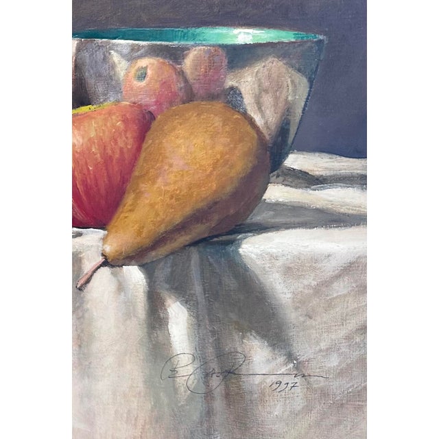 Eric Forstmann, Fruit and Trident Still Life Oil Painting | Chairish