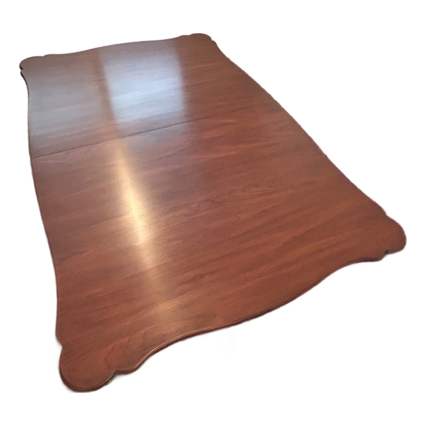 1990s Henkel Harris Georgian Solid Cherry Double Pedestal Extension ...