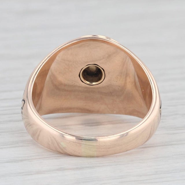 Vintage Masonic Blue Lodge Ring 10k Gold Size 8.75 Stylized Signet ...